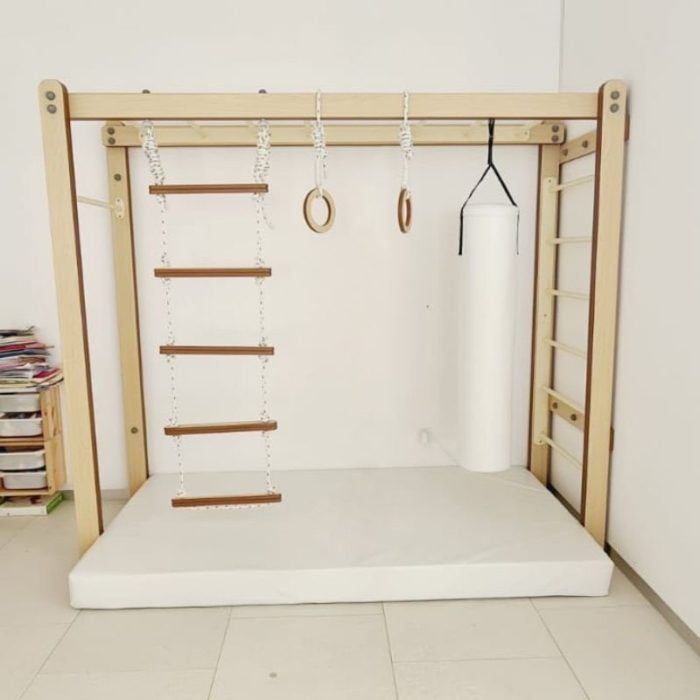 Wooden Monkey Bars for Kids At KSA @ ( moonkidshome.com )